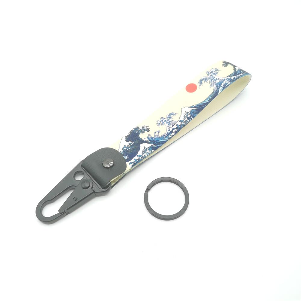 Hokkaido Wave-Inspired JDM Keychain - Durable Nylon Strap