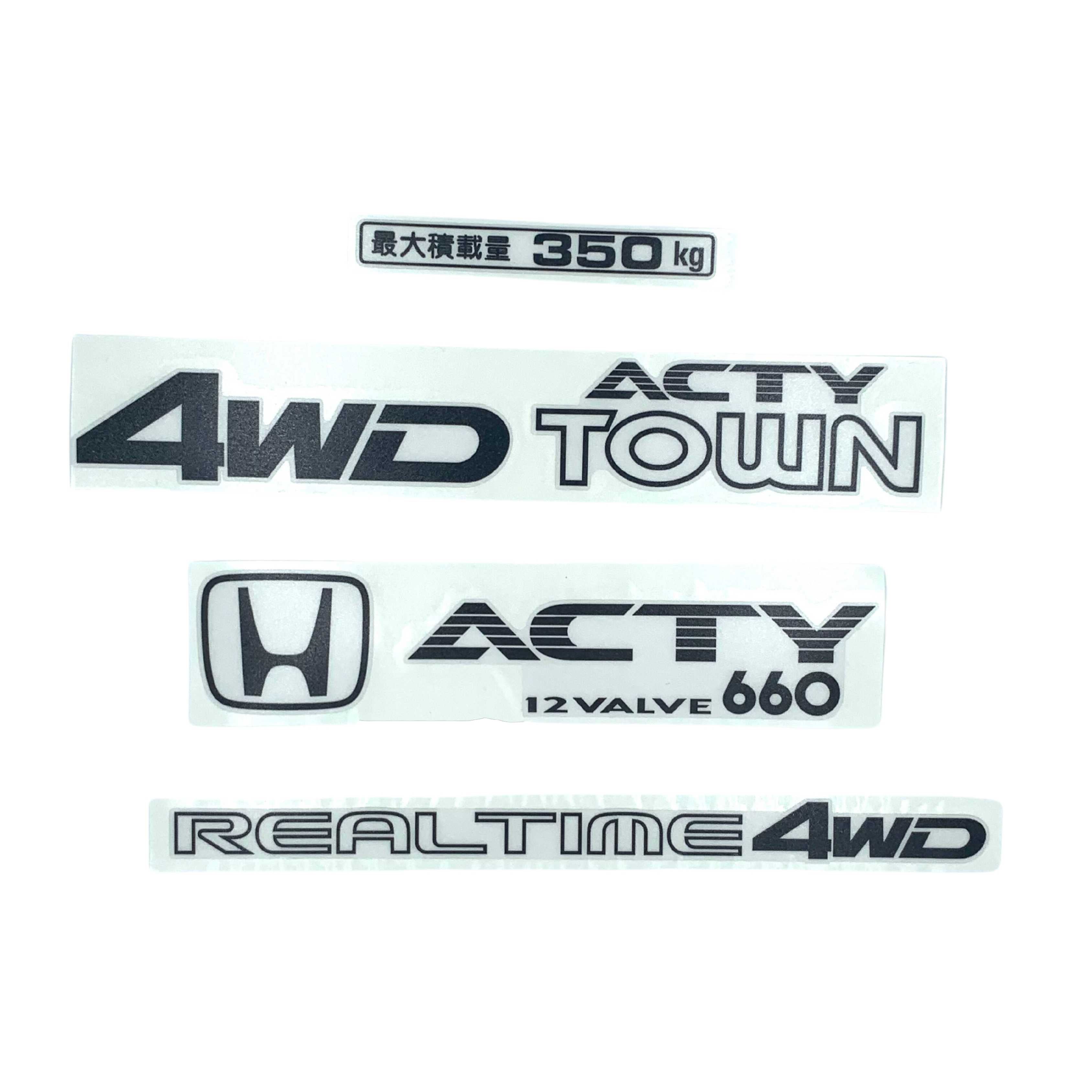 4WD ACTY Town Decal Set | Honda Acty HA3, HA4 ('90-'99) | OIWA GARAGE